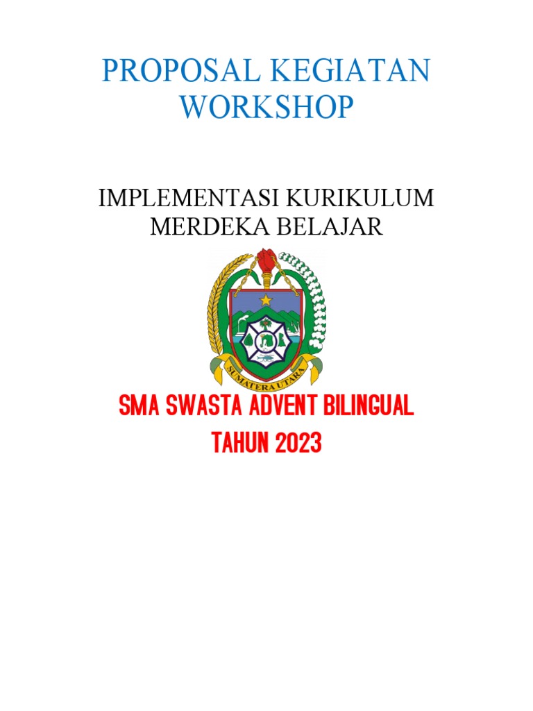 Proposal Workshop Kurikulum Merdeka | PDF