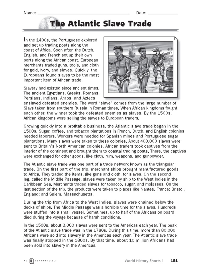 Atlantic Slave Trade | PDF