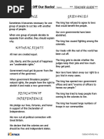 Break Up Letter to King George III | PDF | History