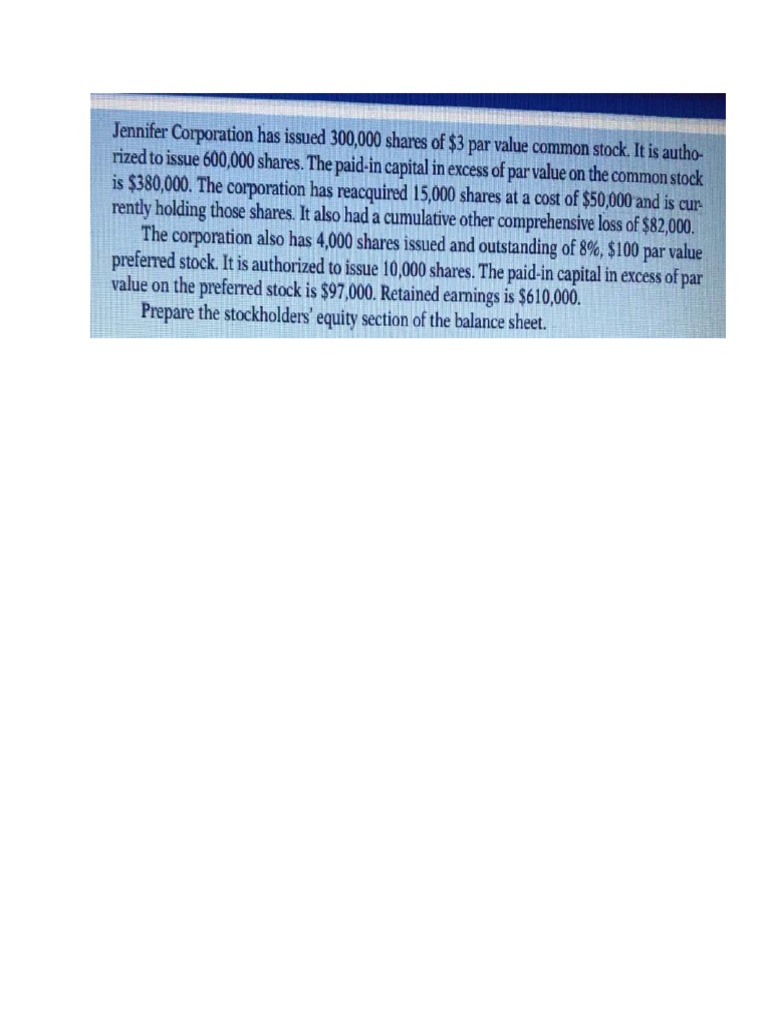 Equity Question | PDF