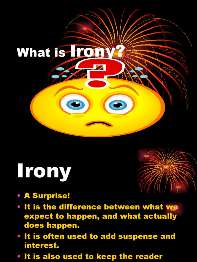 Irony Powerpoint | PDF | General Fiction