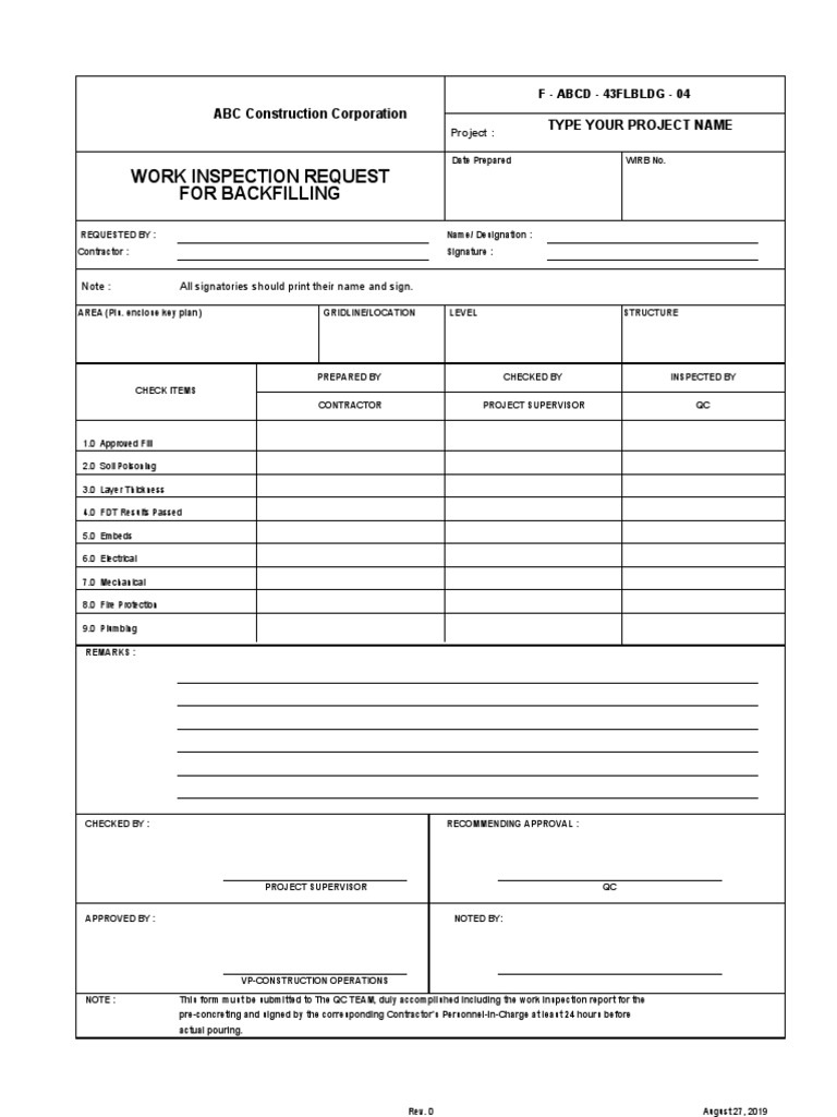 04-Request For Backfilling | PDF