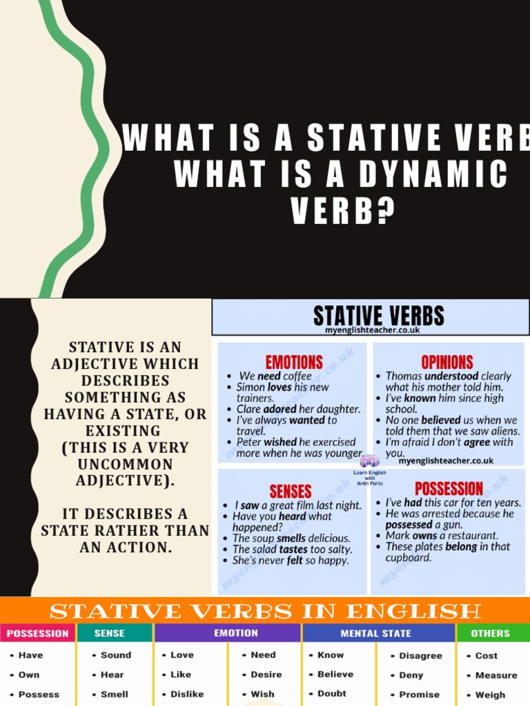 Stative Verbs | PDF