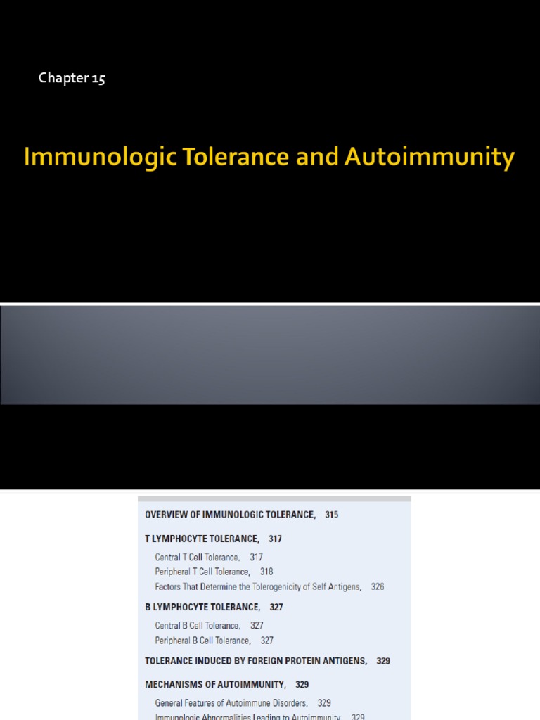 Immunological Tolerance Overview | PDF | Immune Tolerance | T Cell