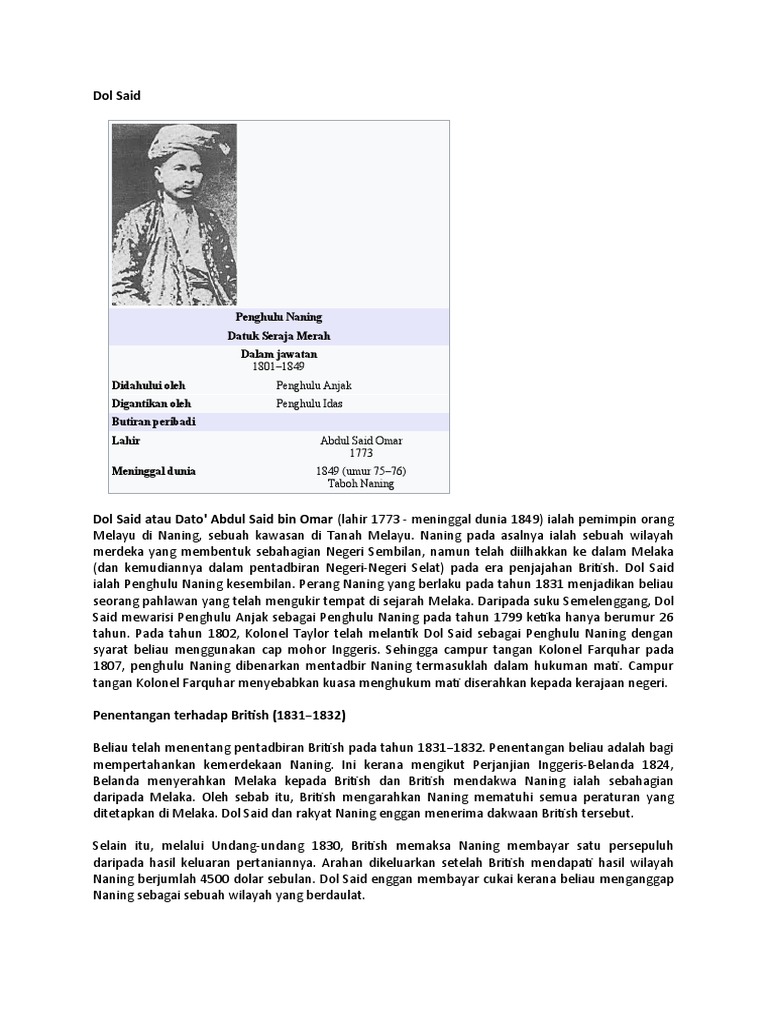 Dol Said | PDF
