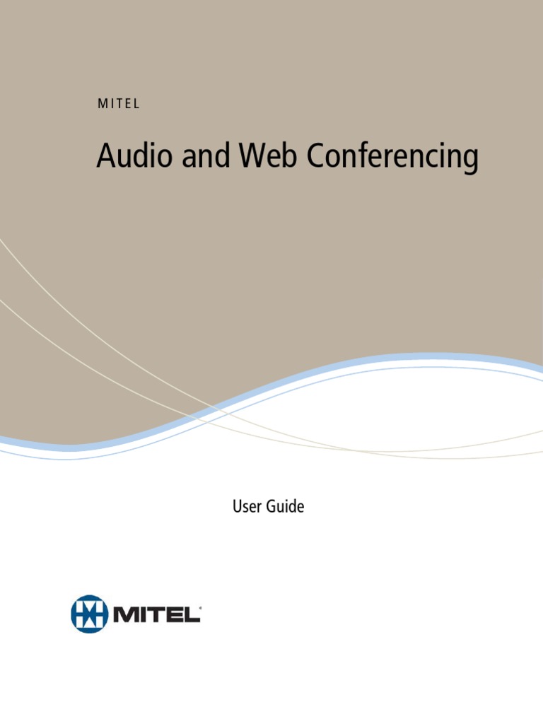 Audio and Web Conferencing: Mitel | PDF | Web Conferencing | Conference ...