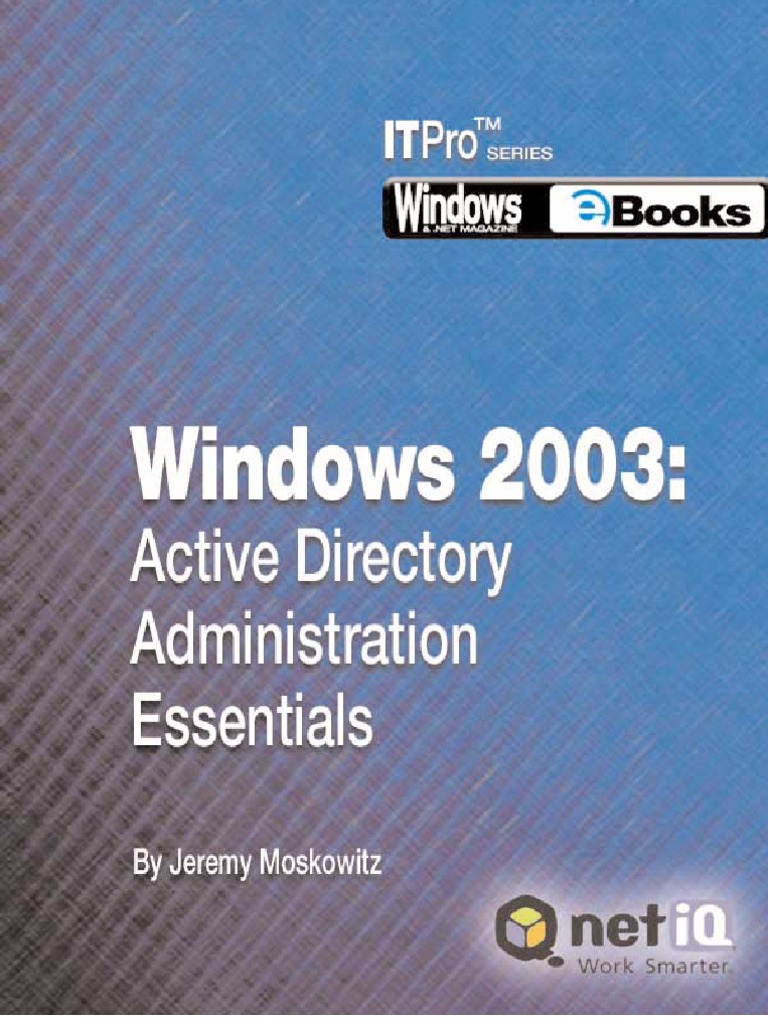 Backup, Restore, and Recovery For Windows Server 2003 and Active ...