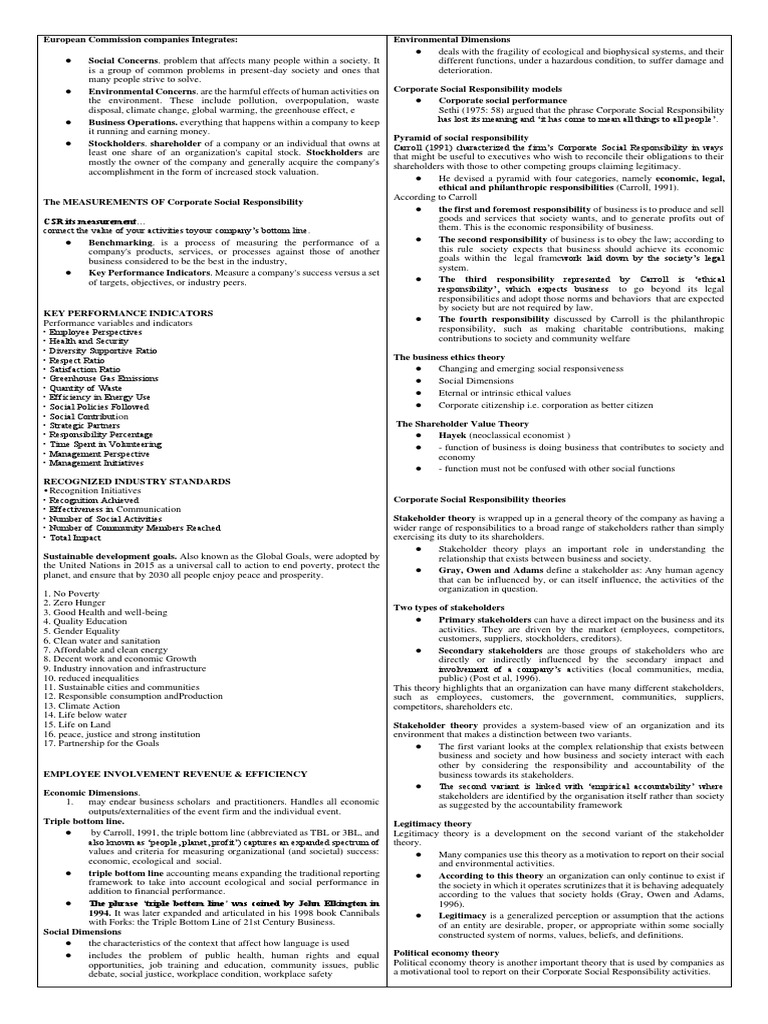 CSR 2 | PDF | Corporate Social Responsibility | Governance