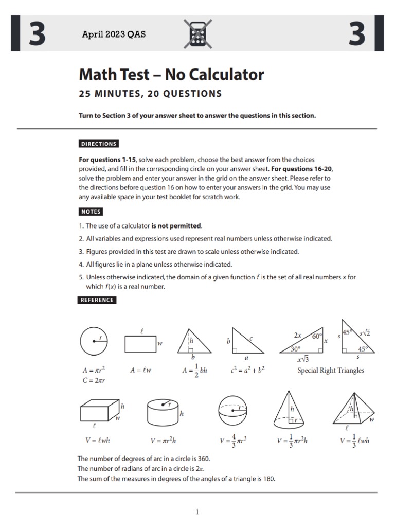 April 2023 School Day US | PDF | Sphere | Equations