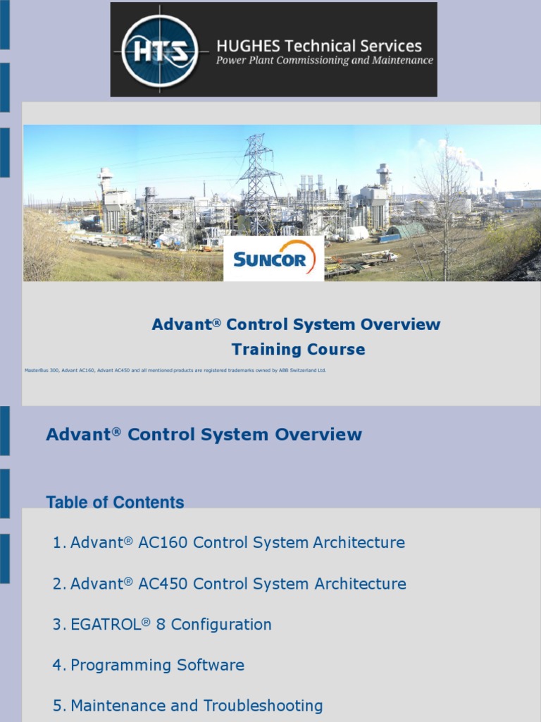 HTS - Advant Control System Training | PDF | Central Processing Unit | Online And Offline