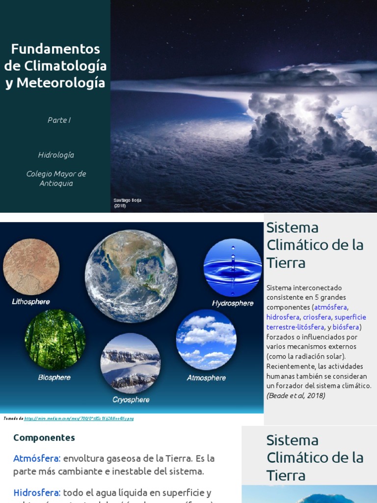 2A_Fundamentos de Climatología y Meteorología 202301-1 | PDF | Vapor de agua | Clima