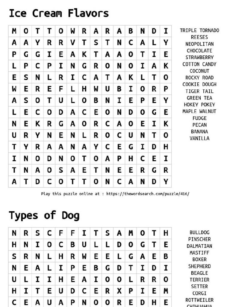 Printable Word Search | PDF