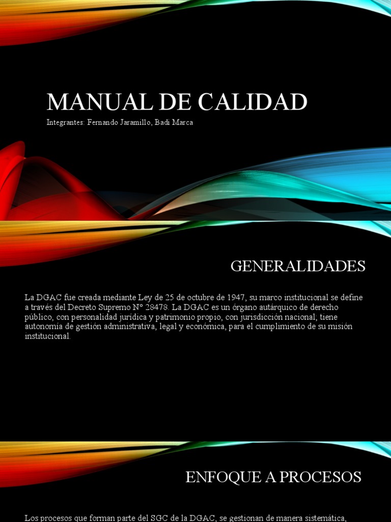 Manual de Calidad | PDF | Sistema de manejo de calidad | Gestión de la calidad