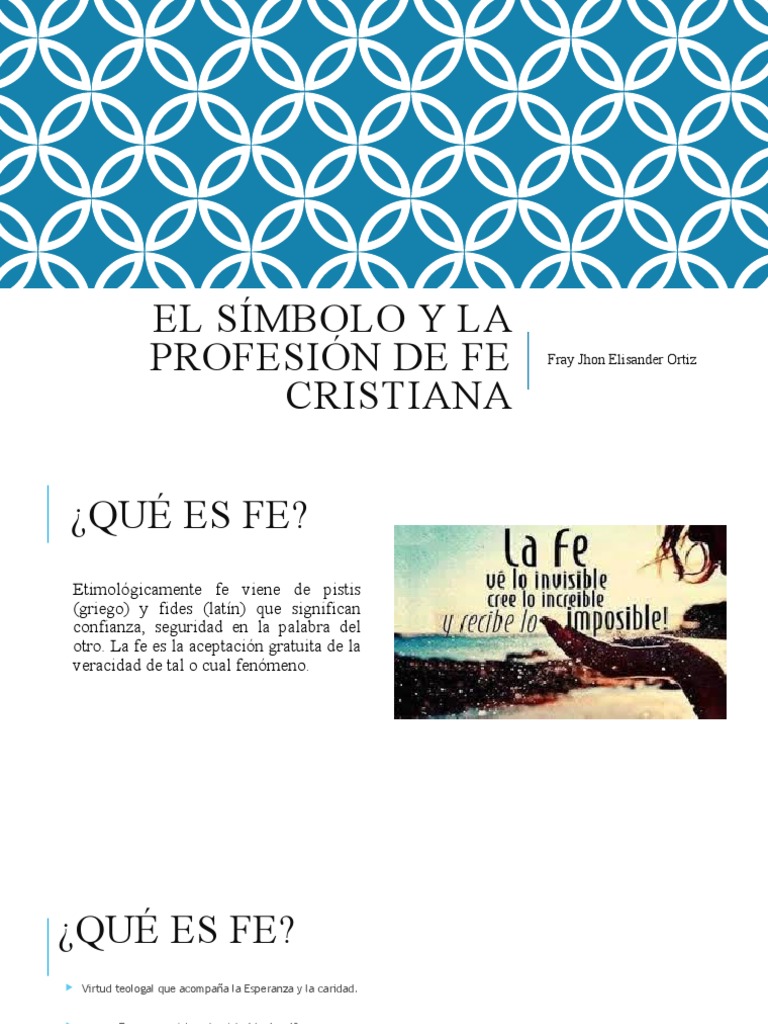 Símbolo y Profesión de Fe Cristiana | PDF | María, madre de Jesús | Resurrección