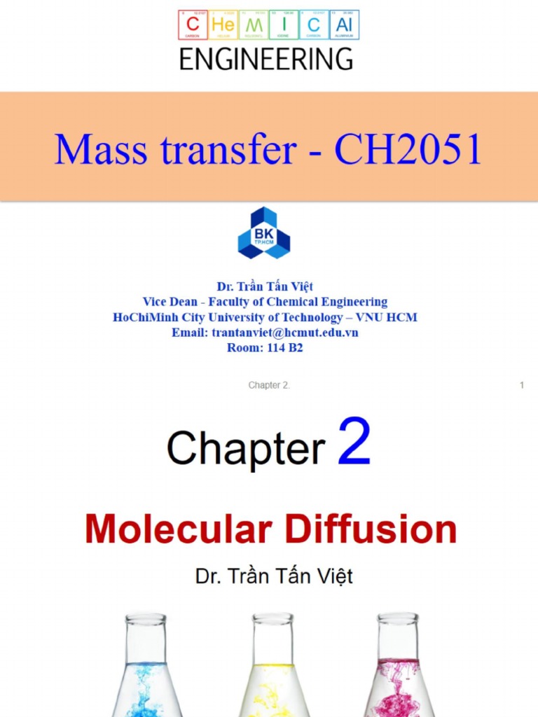 Chapter 2 Molecular Diffusion | PDF