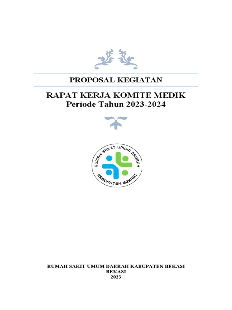 Proposal Rapat Kerja Komite Medik Tahun 2023 | PDF