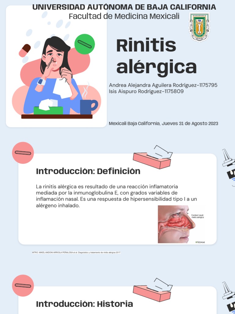 Rinitis Alérgica | PDF | Alergia | Medicina CLINICA