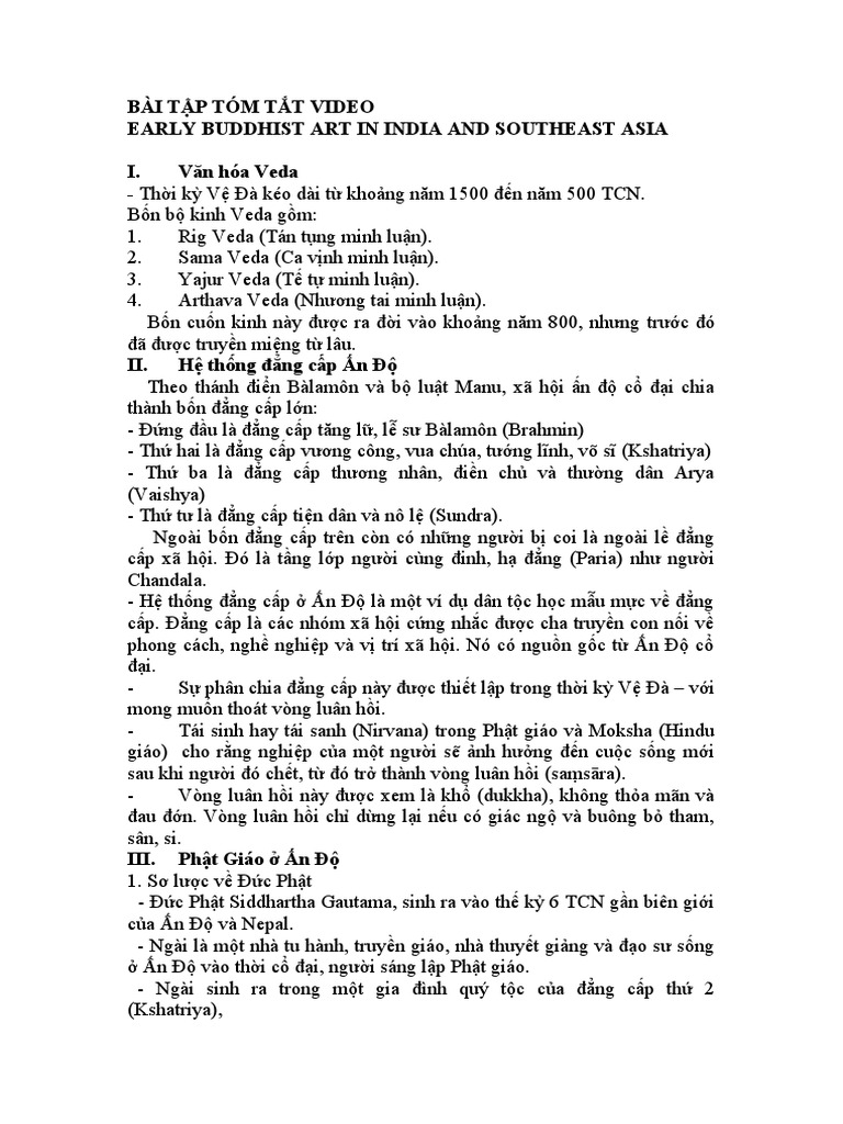 thời kì đầu của kinh Veda | PDF