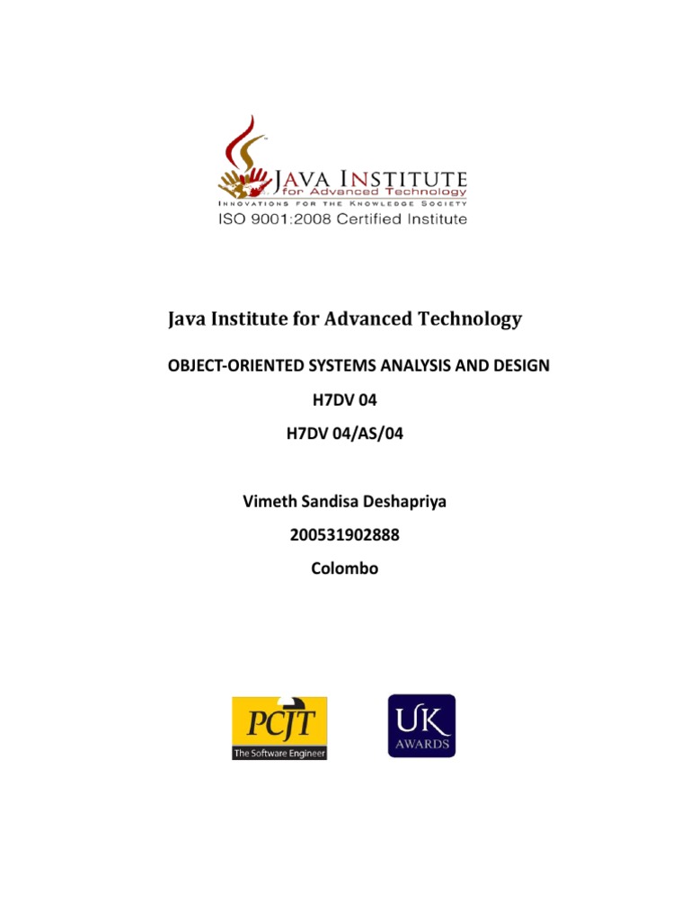 OOSAD Assignment 4 | PDF