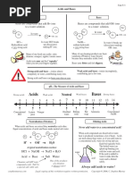 Grade 11 Acids and Bases Study Notes | PDF | Acid | Ph