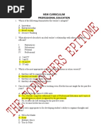 PROFED LET Reviewer Drill 2026 | PDF | Curriculum | Teachers