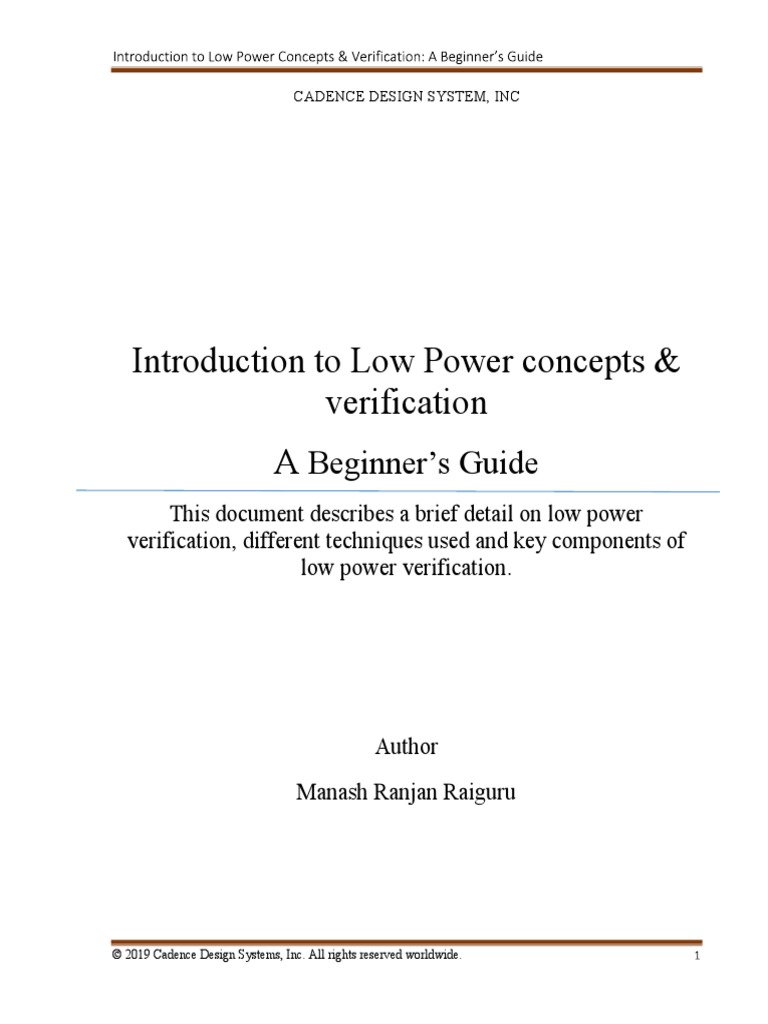 Introduction To Low Power Concepts | PDF | Field Effect Transistor | Cmos
