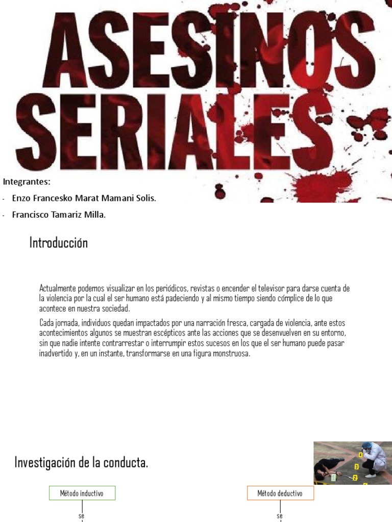 Asesinos Seriales (PPT Final) | PDF | Asesino en serie | Perfil del ...