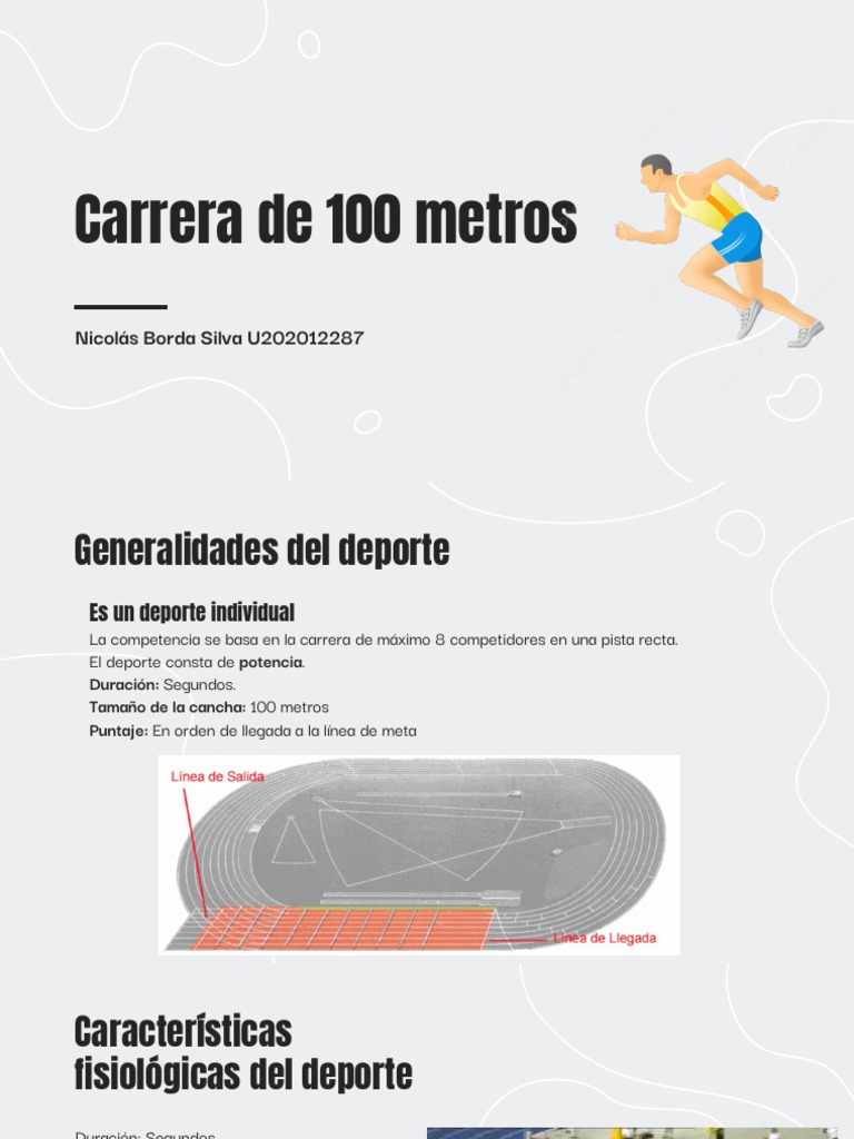 Carrera de 100 Metros Planos | PDF | Tejido adiposo | Alimentos