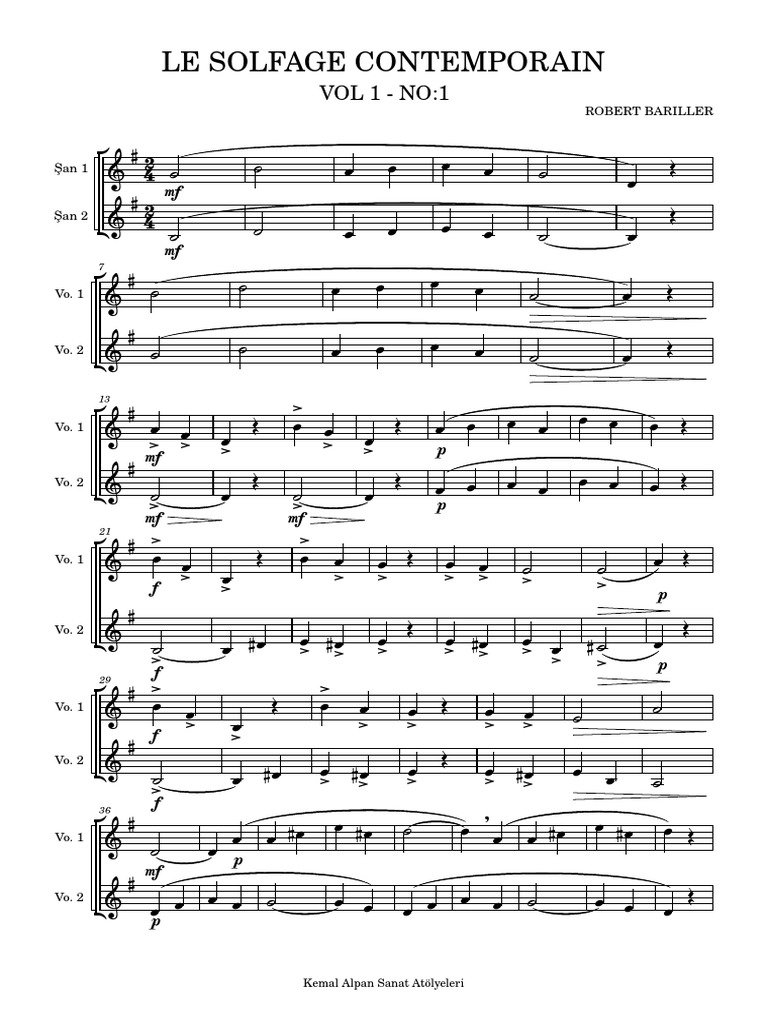 Le Solfage Contemporain | PDF