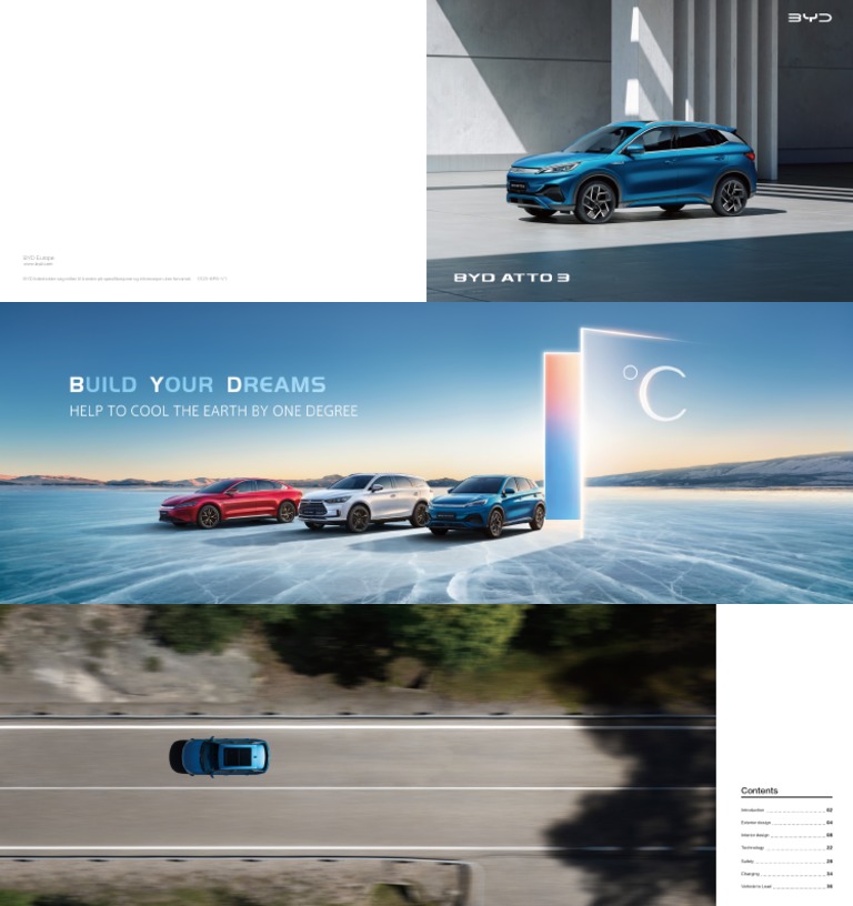 BYD ATTO3-Brochure | PDF | Electric Vehicle | Trunk (Car)