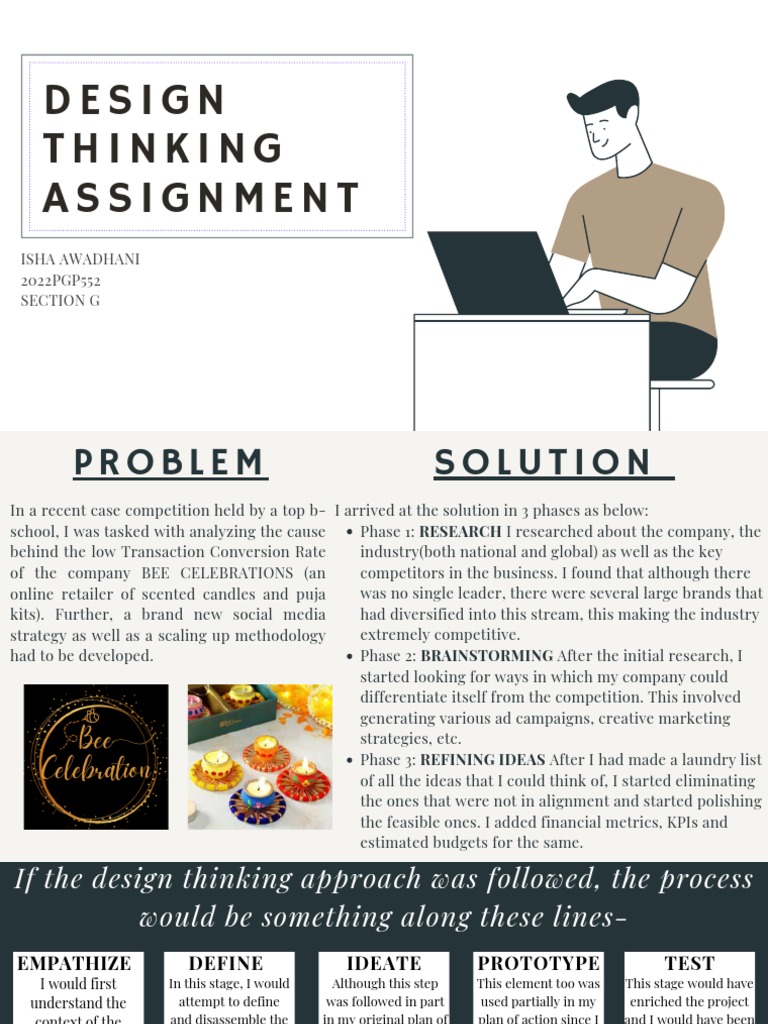 Design Thinking Assignment | Download Free PDF | Marketing | Sales Design Thinking Assignment | Download Free PDF | Marketing | Sales