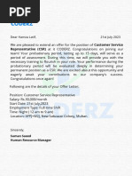 Resignation Letter For Merchandiser | PDF