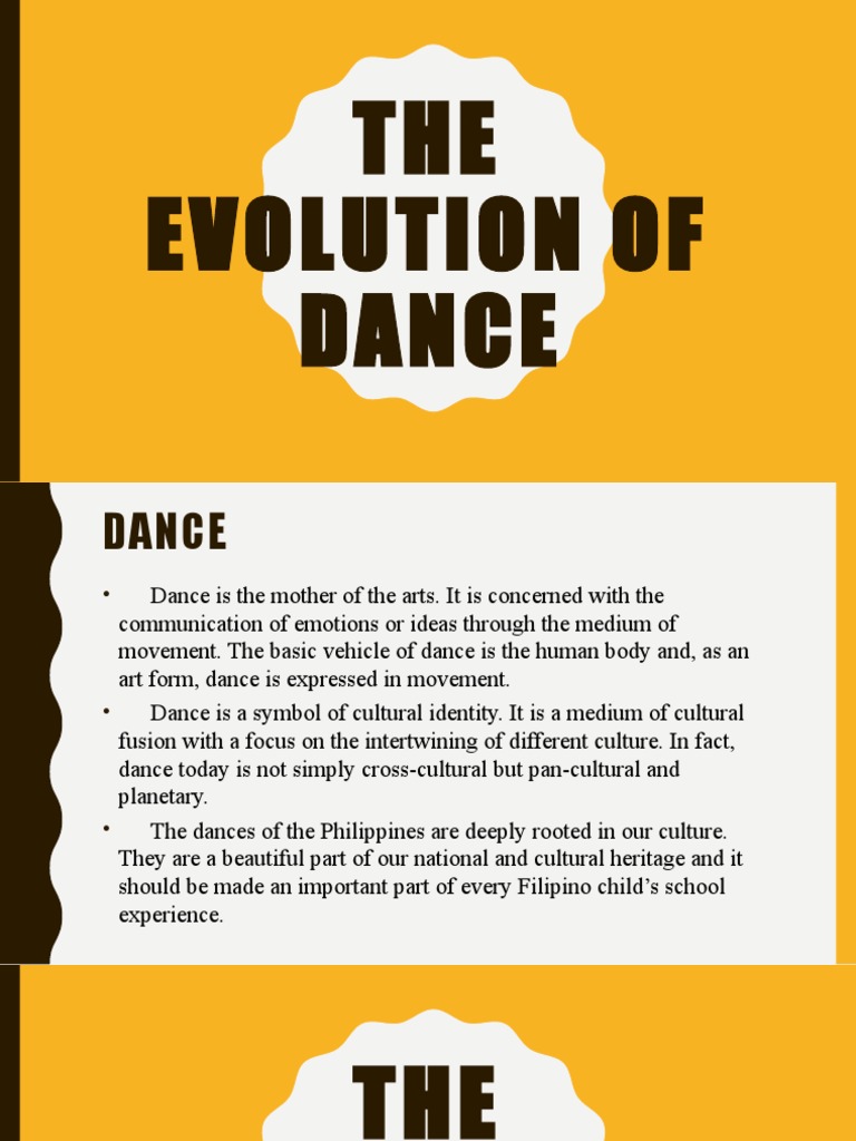 The Evolution of Dance | PDF | Dances | Philippines