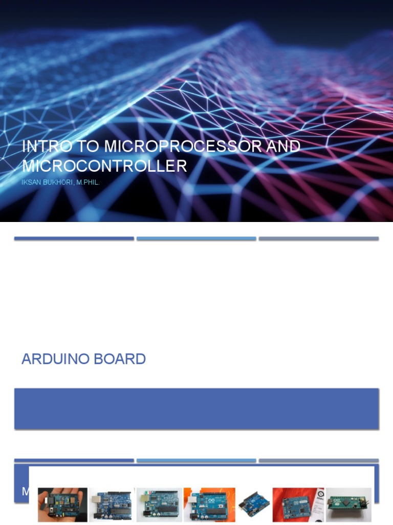Intro To Microprocessor and Microcontroller Lecture 2 | PDF | Arduino | Bracket