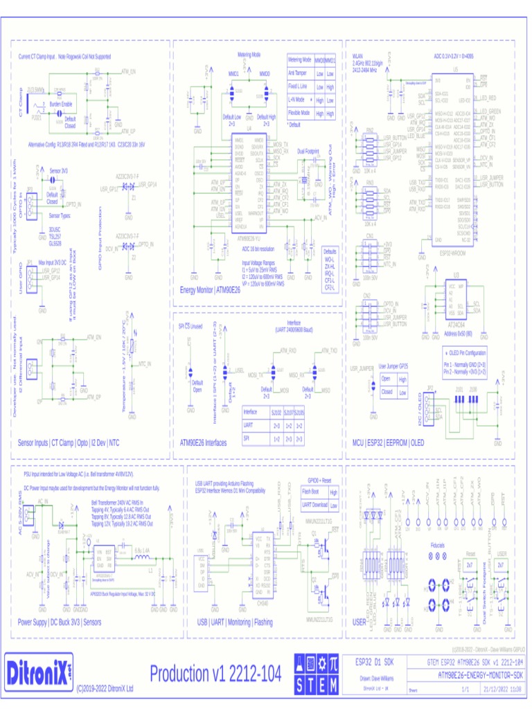 Gtem Esp32 Atm90e26 | PDF