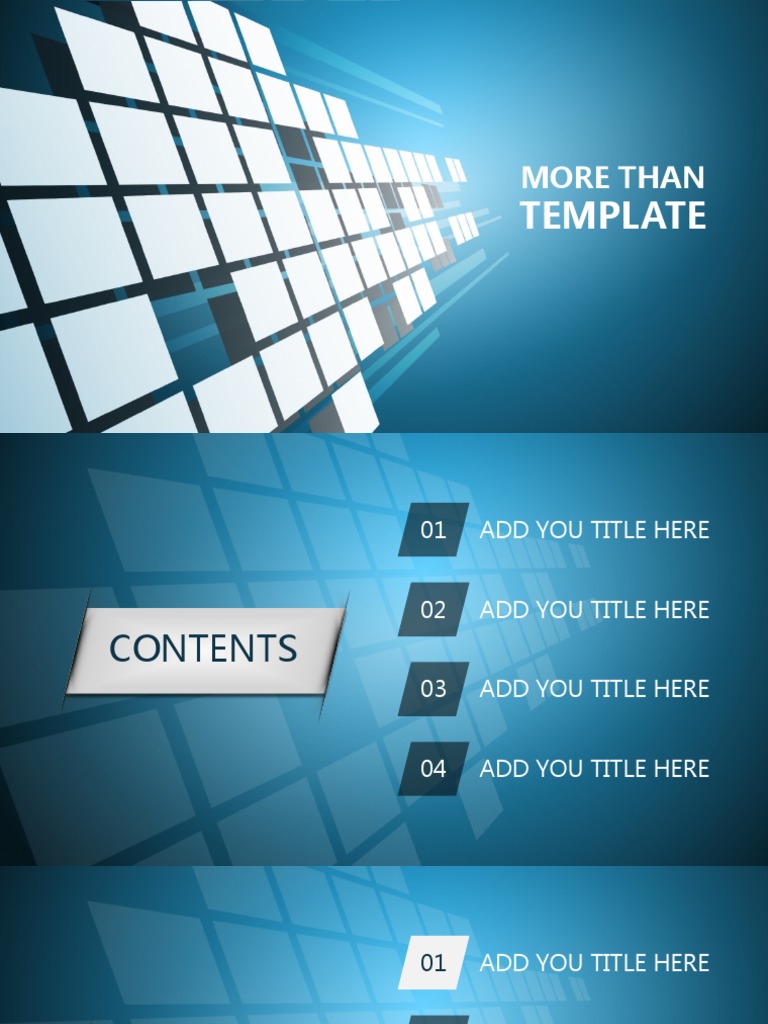 Blue Technology Theme PowerPoint Templates | PDF