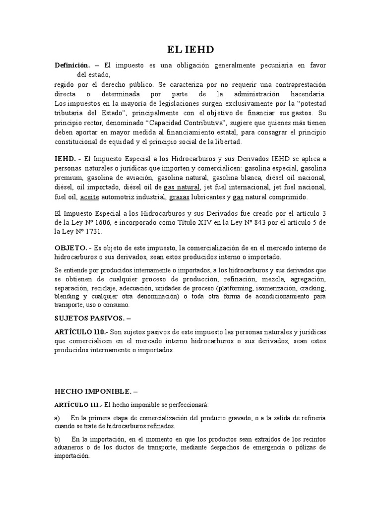 El Iehd | PDF | Impuestos | Gasolina