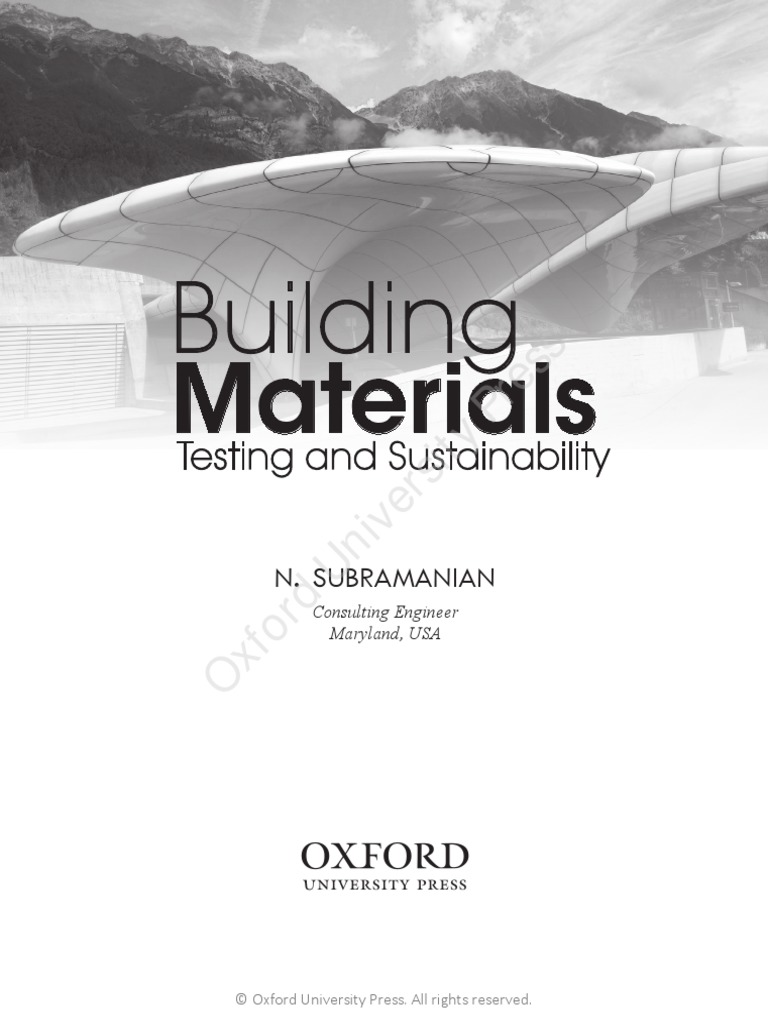 Chapter From A Book On Building Material | PDF | Concrete | Cement