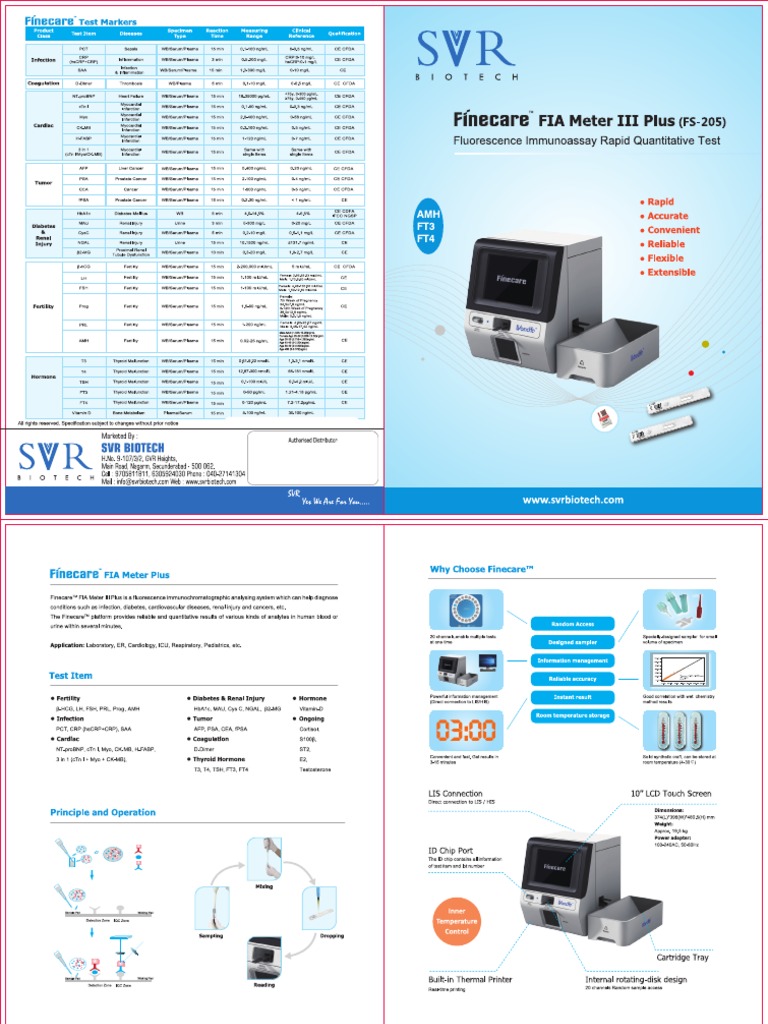 Finecare 3 Plus Brochure | PDF
