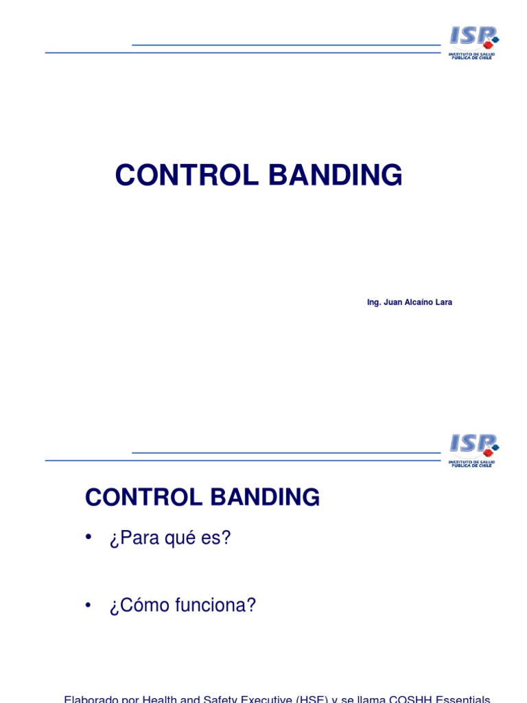 Control Banding (Modo de Compatibilidad) | PDF | Química | Materiales