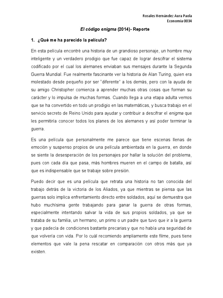 El Código Enigma | PDF | Alan Turing
