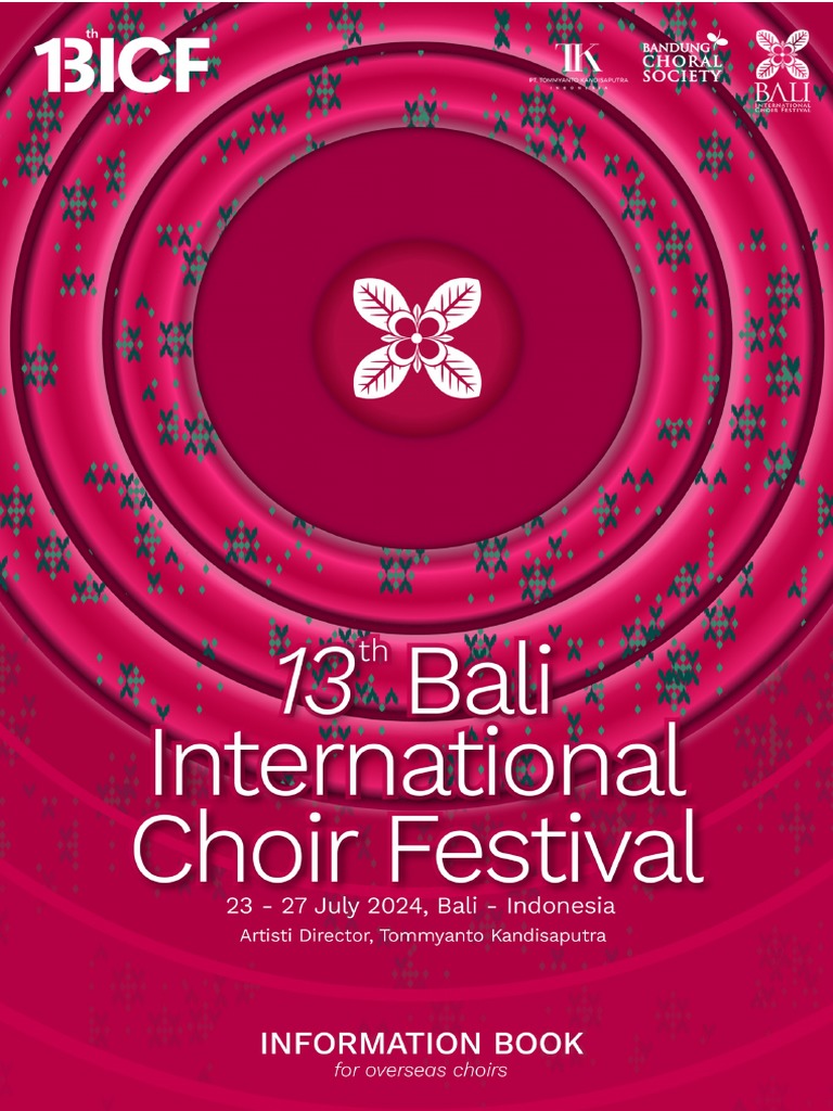 BICF13 2024 - Information Book | PDF | Choir | Songs
