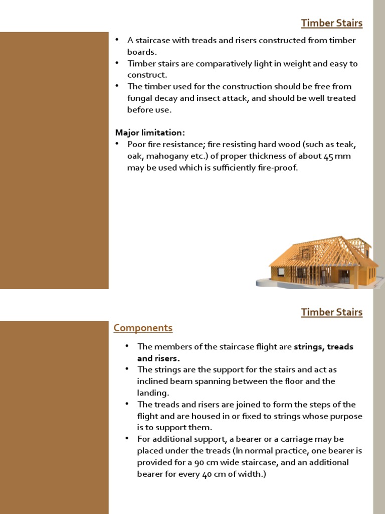 Construction in Timber - Staircases - BCM II-changes | PDF | Stairs ...