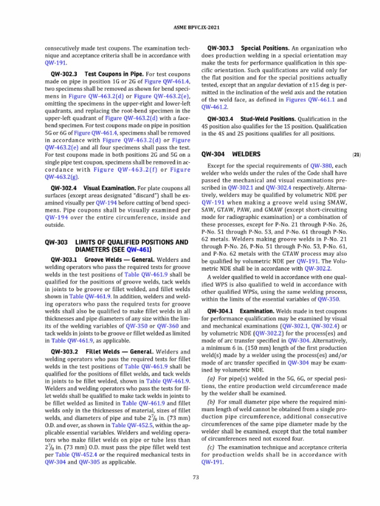 Welder Qualification ASME SEC 9 | PDF