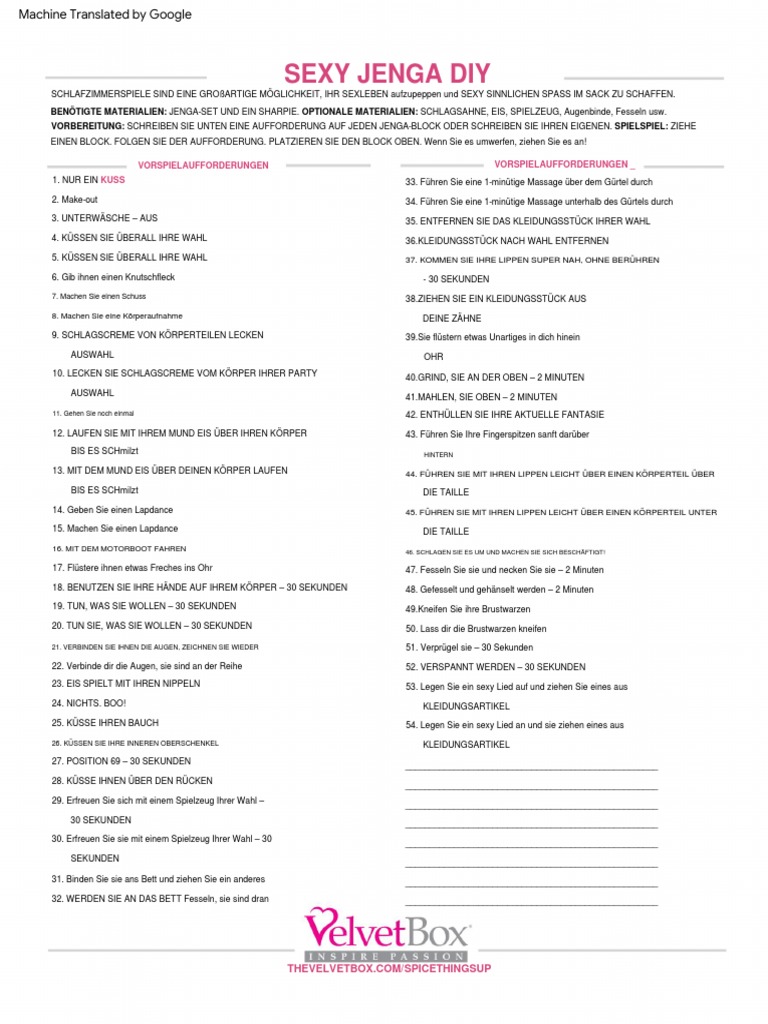 Sexy Jenga Pdf