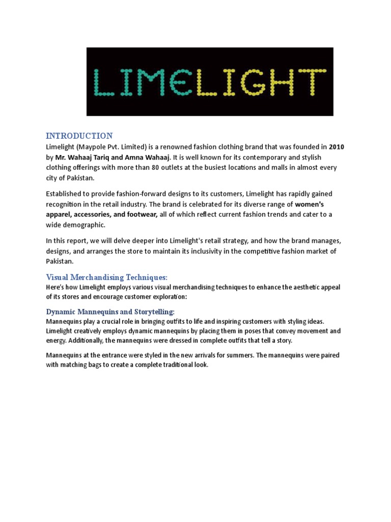 Limelight | PDF | Clothing | Fashion