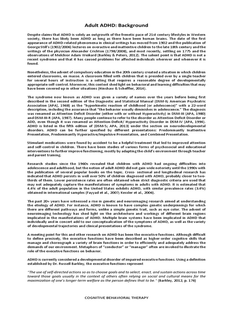 Adhd Workbook | PDF | Attention Deficit Hyperactivity Disorder ...