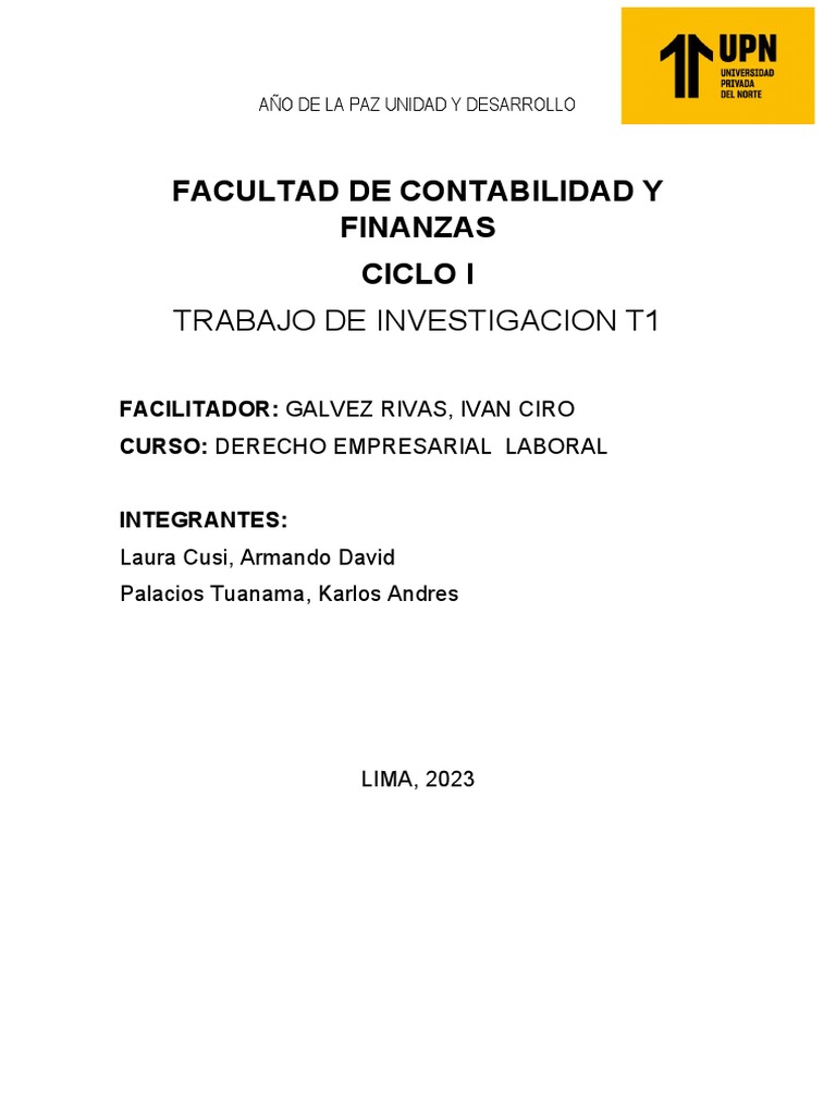 t1 Derecho Empresarial y Laboral | PDF