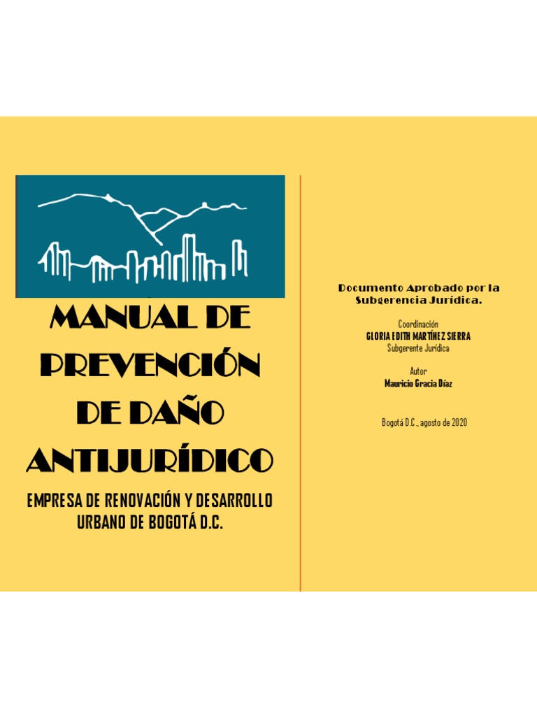 Manual Pol Prevencion Dano Antijuridico Eru 2020 - 0 | PDF | Caso de ley | Justicia