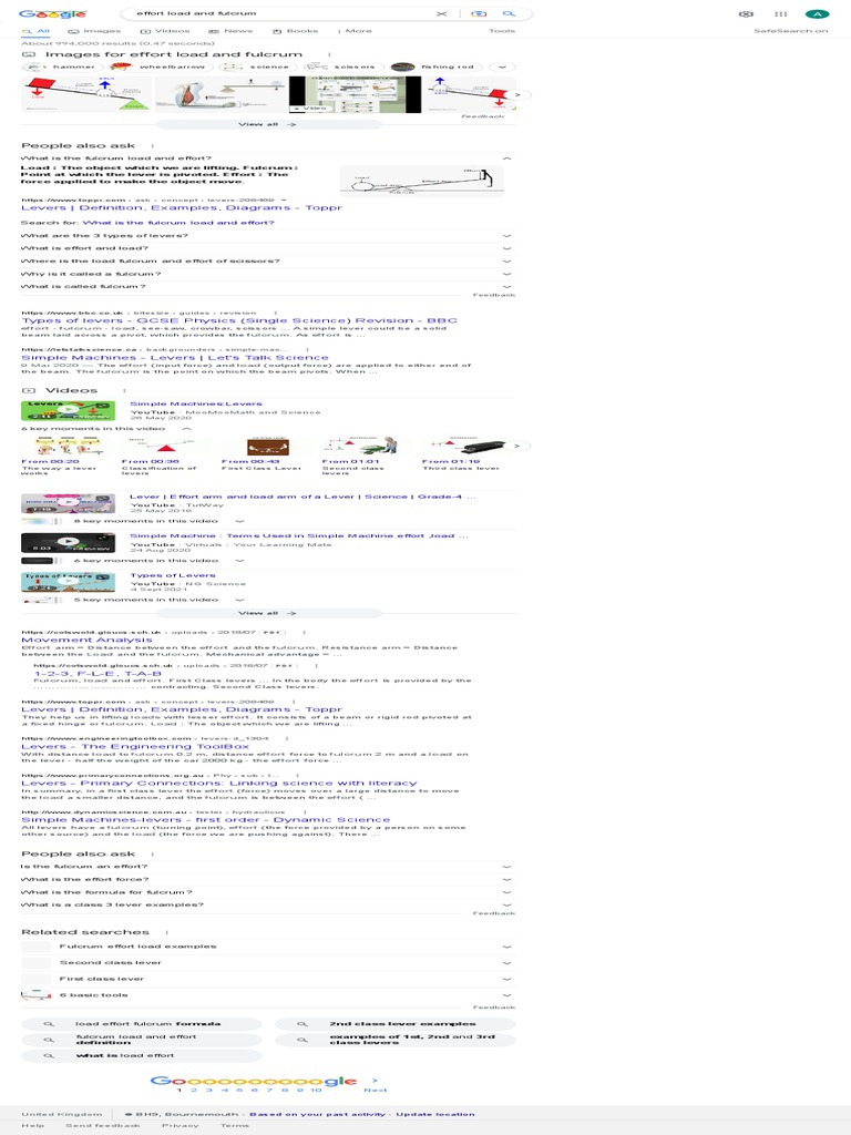 Effort Load and Fulcrum - Google Search | PDF | Lever | Mechanical ...
